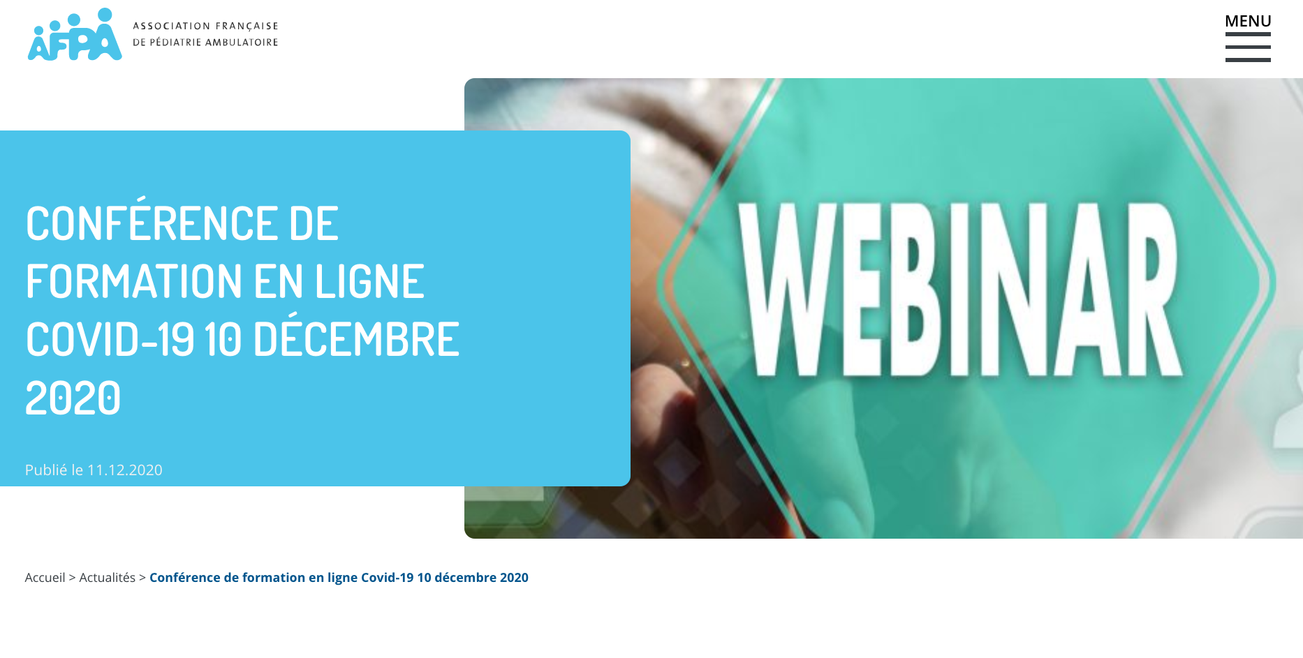 Webinar AFPA : Enfants et immunité Covid - Actualités sur les tests et ... Webinar AFPA : Enfants et immunité Covid - Actualités sur les tests et ...